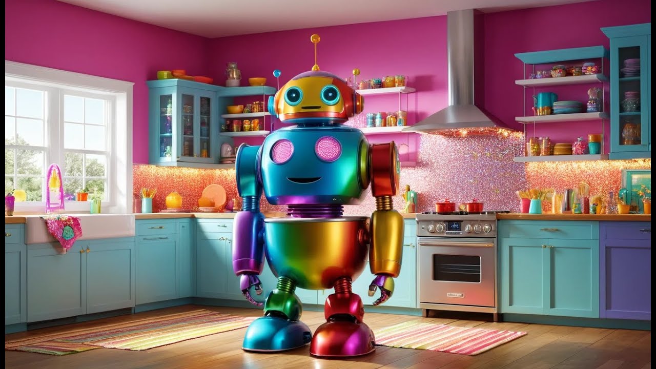 Rainbow Robot and the Chocolate Machine | Sweet Chocolate Adventure Song for Kids | Fun Robot ...