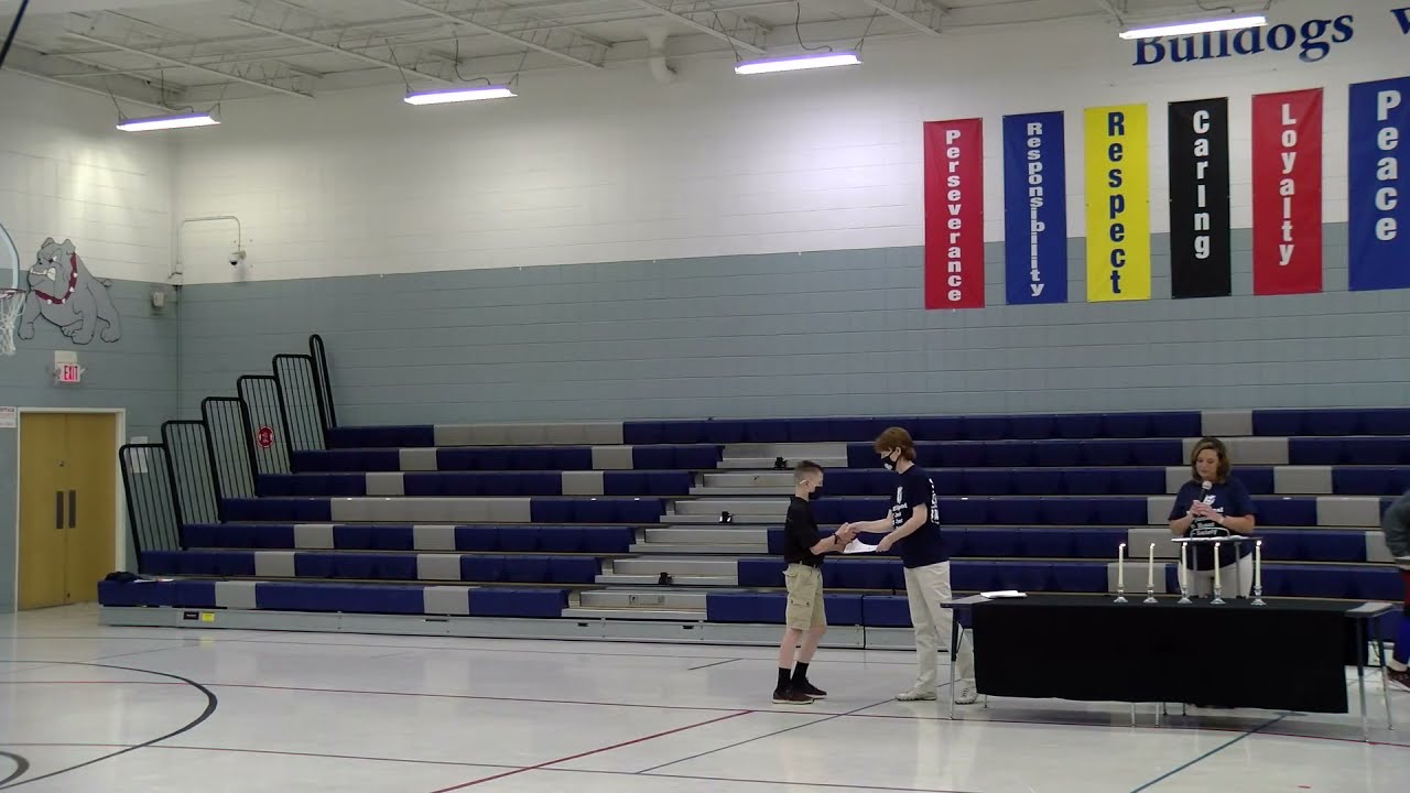 Ridgewood Middle School Junior Honor Society Induction Ceremony - YouTube