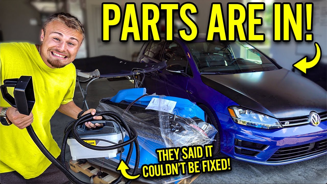 REBUILDING A WRECKED VOLKSWAGEN GOLF R | PT 6 - YouTube