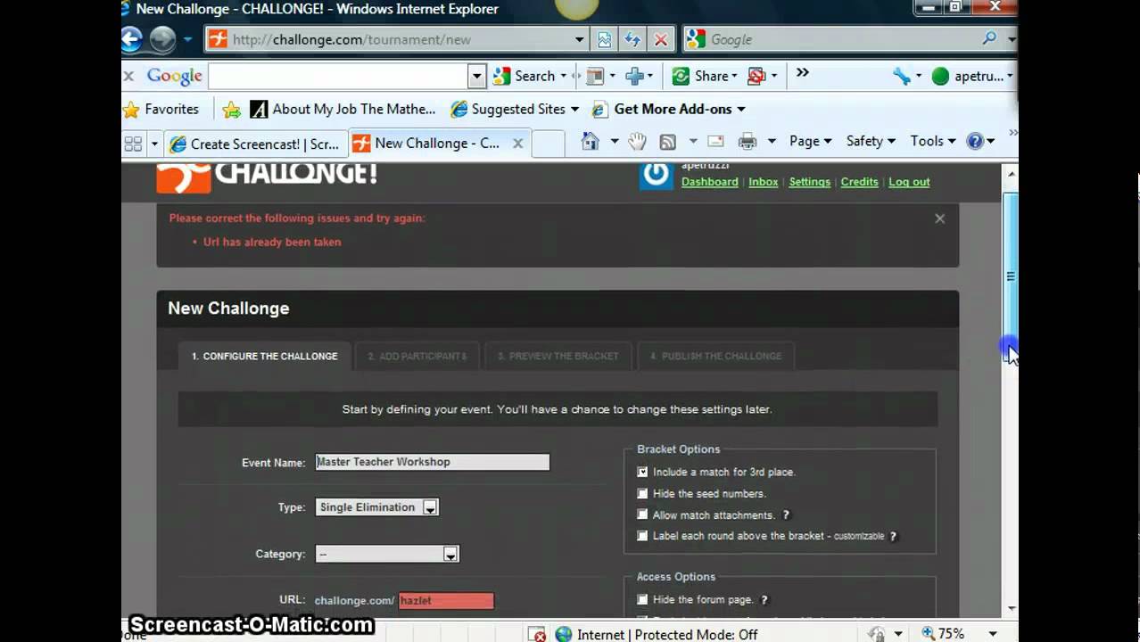 Challonge.com Tutorial - YouTube