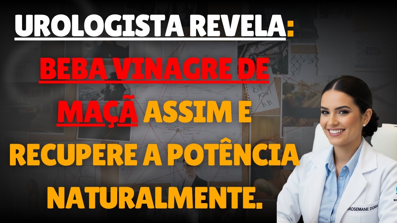 Urologista Revela: Beba VINAGRE DE MAÇÃ Assim e Recupere a Potência ...