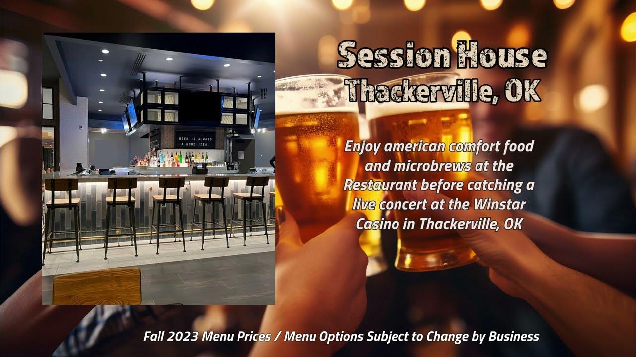 Session House Menu - Winstar Tasty Dallas Edition - YouTube