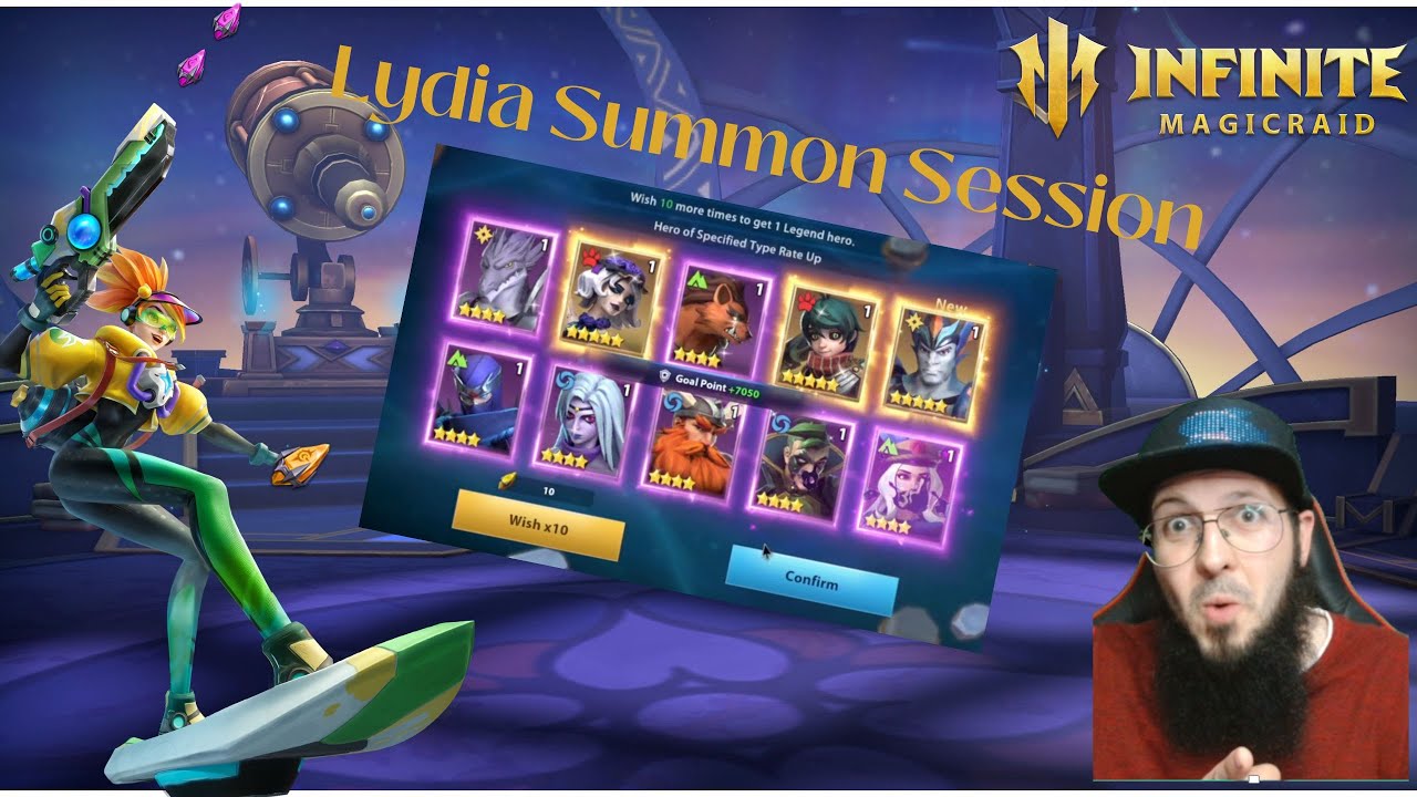 Summon session for Lydia! Lucky? Unlucky? - Infinite Magicraid - YouTube