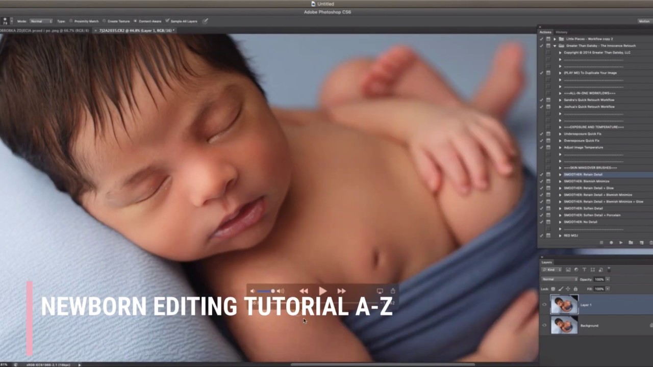 NEWBORN EDITING TUTORIAL A-Z - YouTube