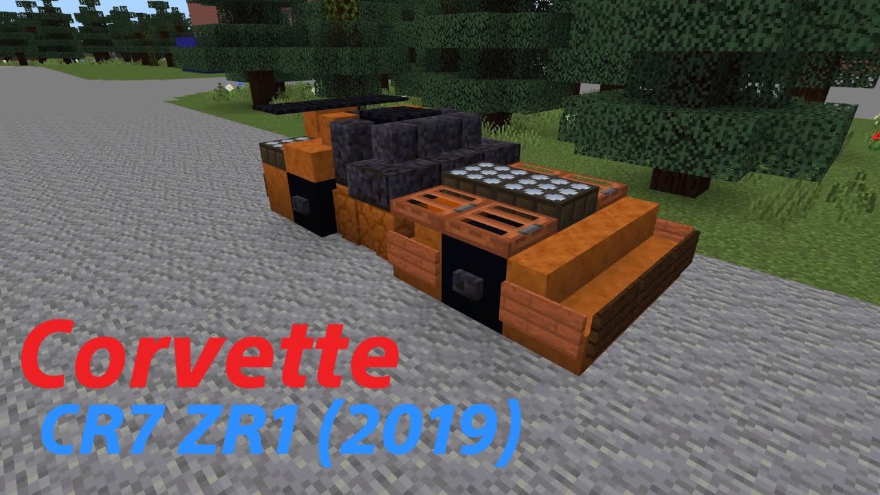 How To Build The Corvette C7 ZR1 (2019) In Minecraft (1.5:1) - YouTube