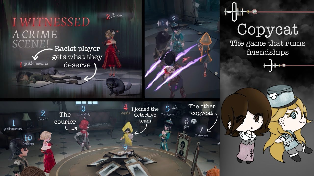 Identity V | This Behavior Needs to Stop… | Copycat | TW: Racism - YouTube