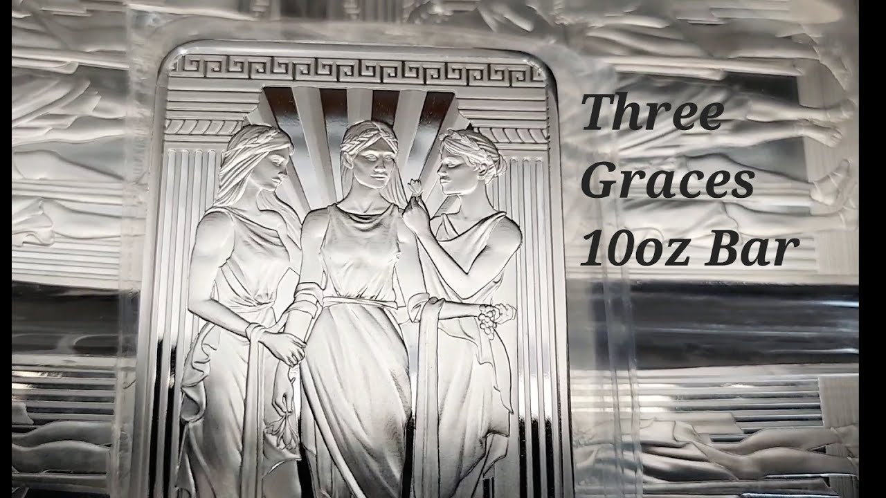NICE! 10oz Three Graces Silver Bar | Royal Mint Great Engravers - YouTube