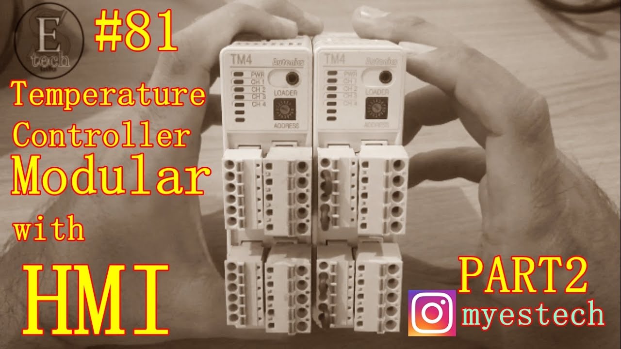 temperature controller modular TM4 series #autonics with HMI or ...