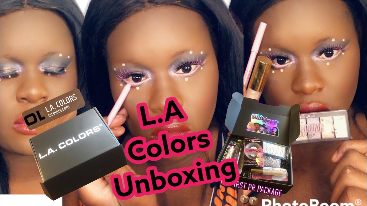 Unboxing My First PR Package From L.A Colors Cosmetics - YouTube