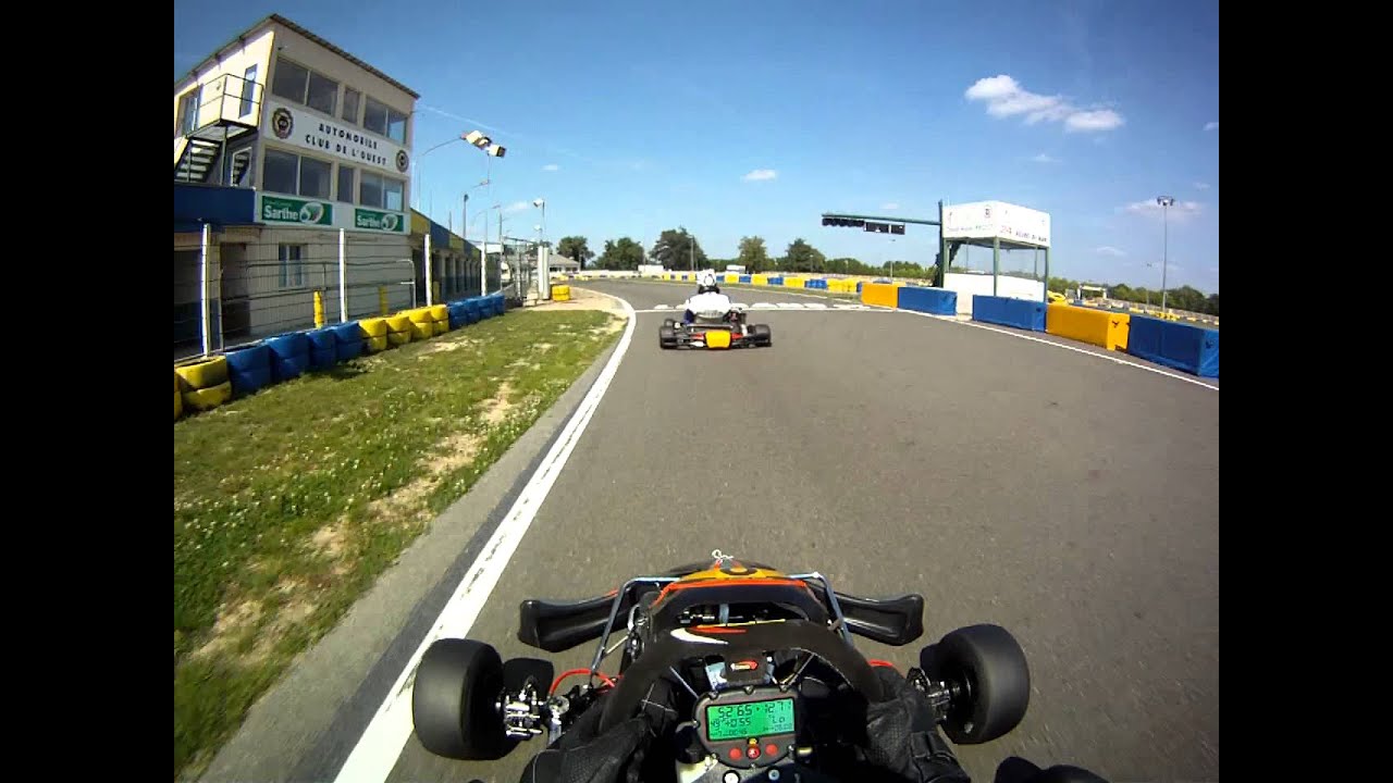 "KARTING" L.F.E au circuit Alain prost du mans ( crg by pepite ) - YouTube