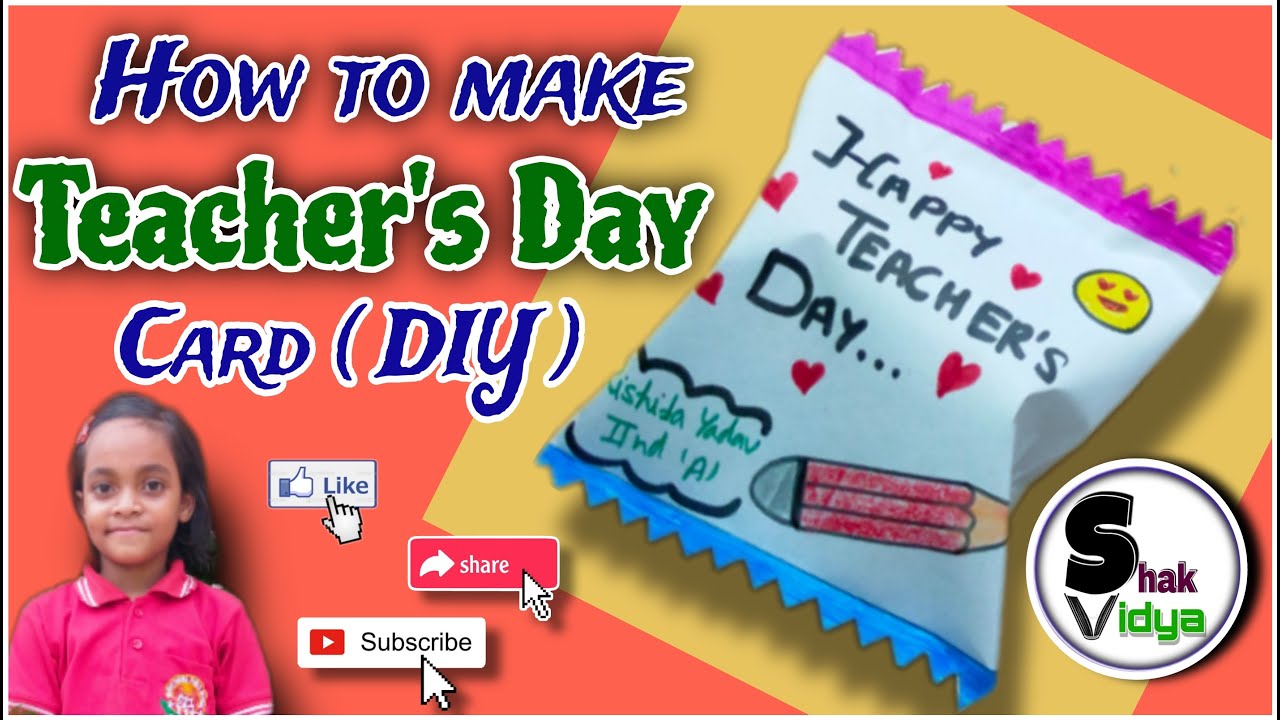 How to make Teacher's Day Card / DIY Teacher's Day Card / Teacher Day ...
