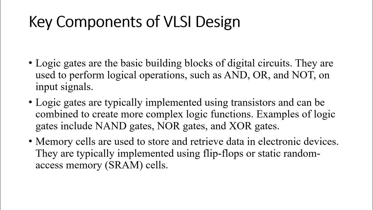 21EC63_VLSI Design and Testing_ Key Components of VLSI - YouTube