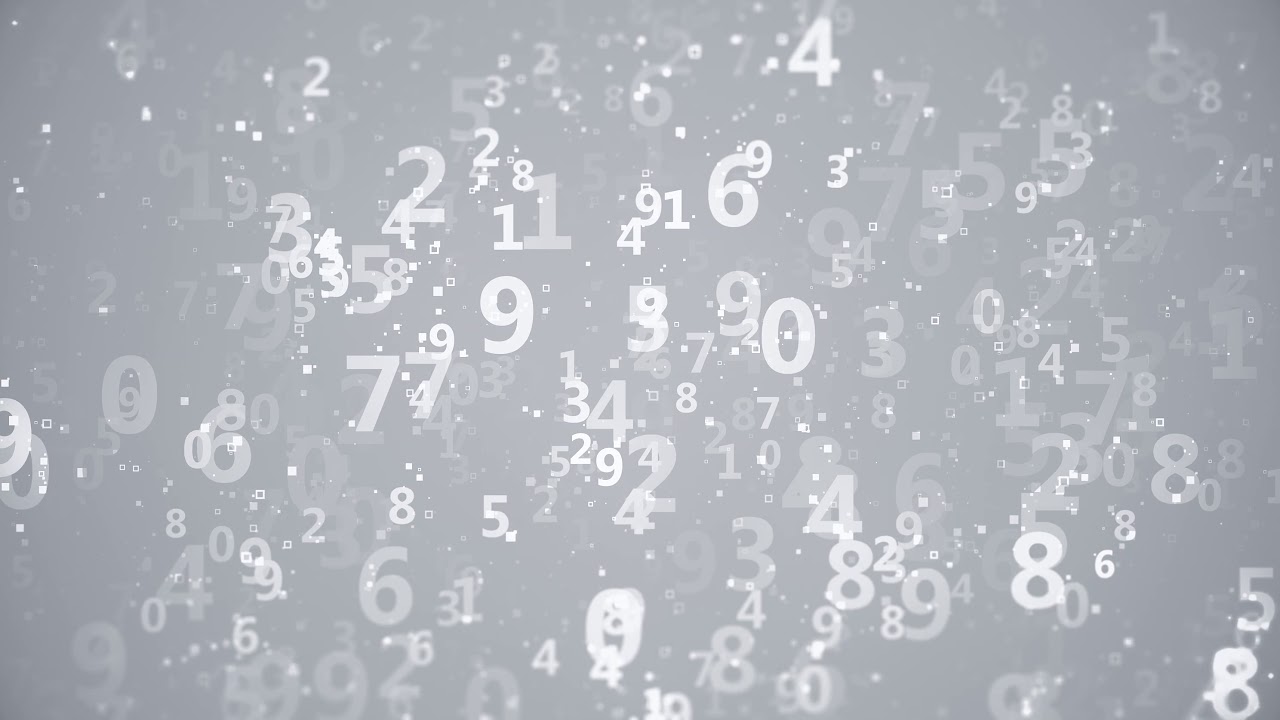 Backgrounds Numbers BG 4K - YouTube