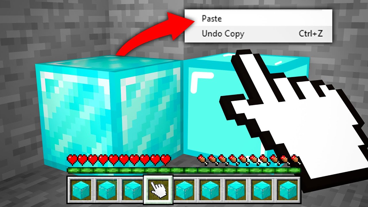 Minecraft, But You Can "Copy And Paste" Any Block... - YouTube