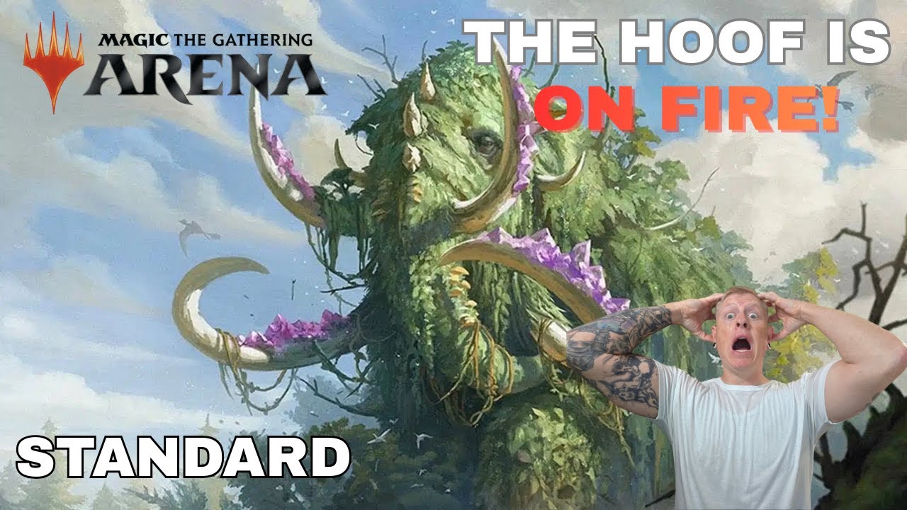 Going OVER THE TOP With Craterhoof Behemoth! | MTG Arena Standard Mono ...