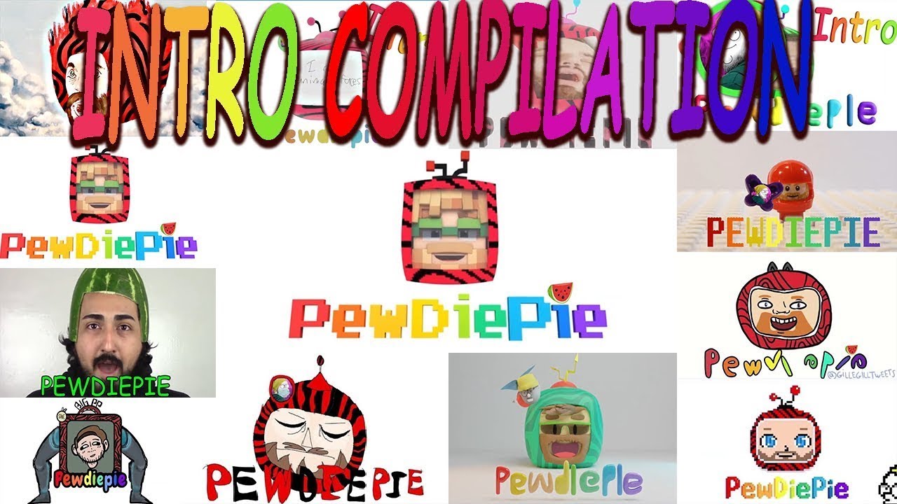 Compilation of PewDiePie Cocomelon Intro ALL INTROS - YouTube