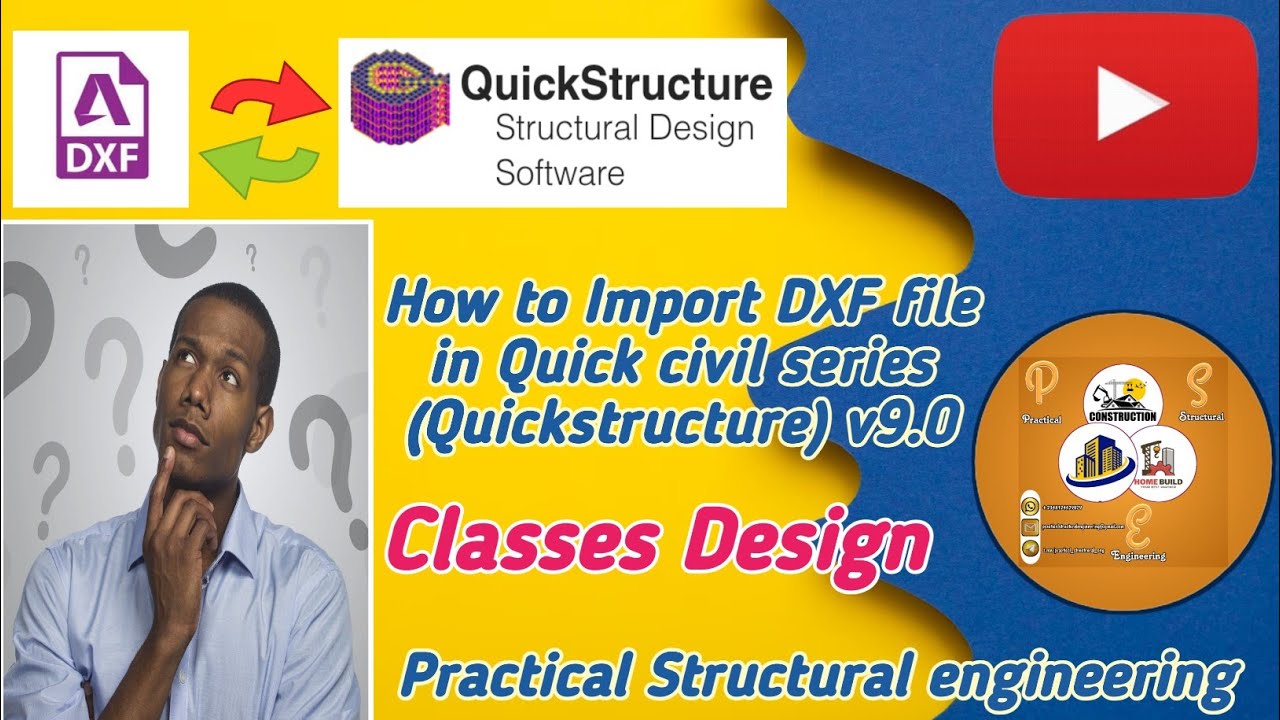 How To Import DXF file Quick civil series (Civilsoft). - YouTube