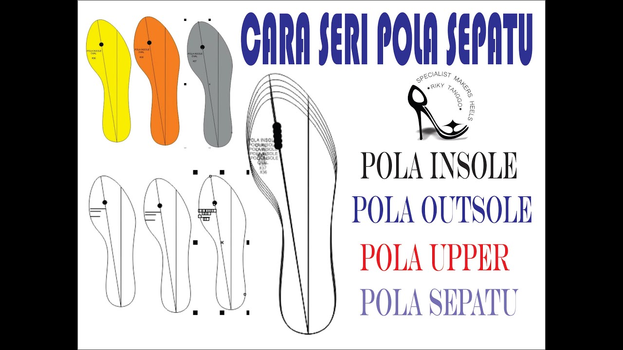 BELAJAR MEMBUAT POLA SEPATU , BELAJAR SERI POLA INSOLE PART 1 - YouTube