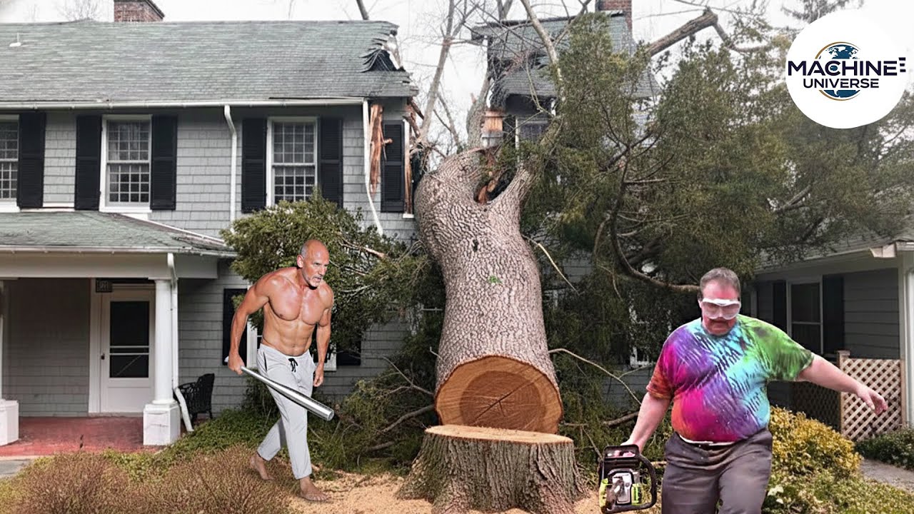 Idiots With Chainsaws: Tree Cutting Fails & Roof Smashes #8 - YouTube
