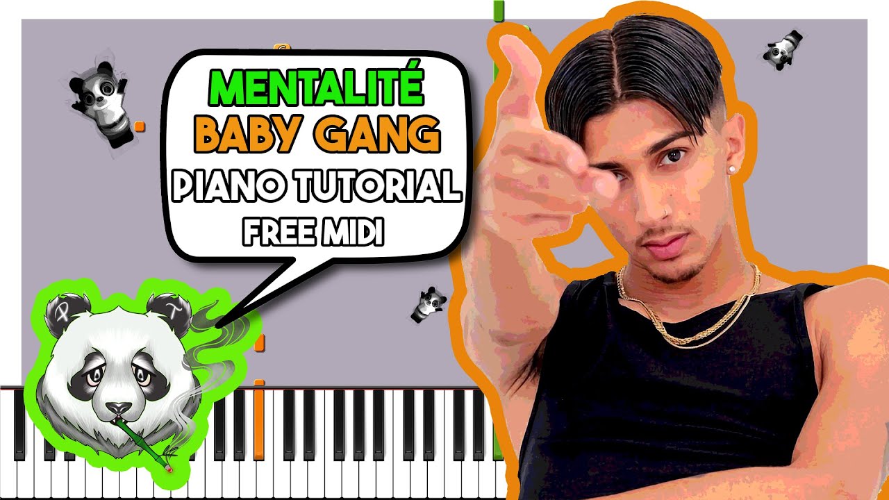 BABY GANG - MENTALITÉ - INSTRUMENTAL Piano Tutorial - YouTube