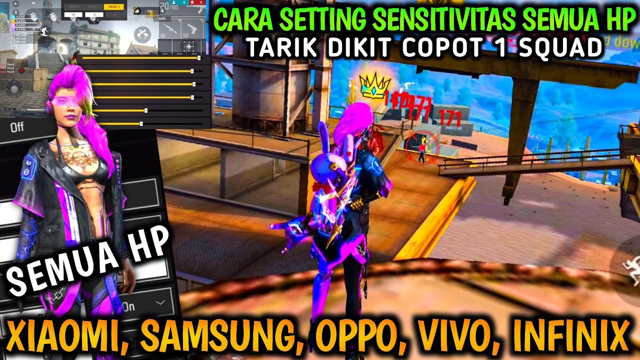 100% AUTO HEADSHOT SEMUA HP 🎯🔥 Cara Mudah Setting Sensitivitas FF Auto Headshot 2024 Setelah ...
