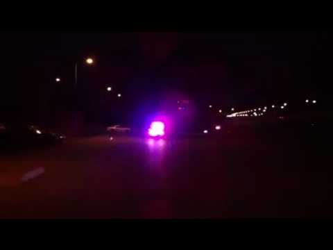 LAPD lightbar on a Sheboygan police car - YouTube