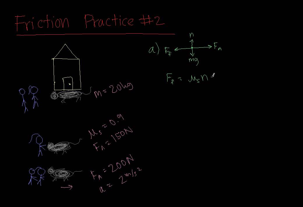 Friction Practice Problem 2 - YouTube