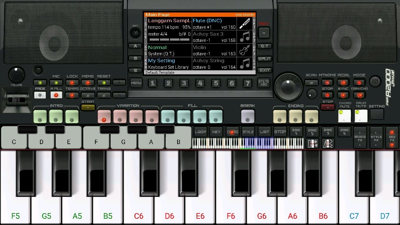 Skin Piano Android (Org 2019- Yamaha A2000) - YouTube
