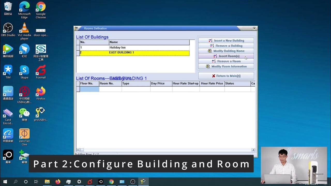 [Hotel Lock System] Part 2 Configure Building and rooms - YouTube