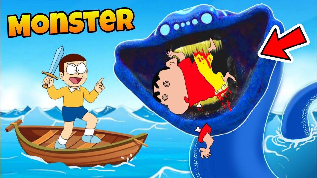 Shinchan And Nobita Kill Boss El Gran Maza Monster 😱😱 | Shinchan And ...