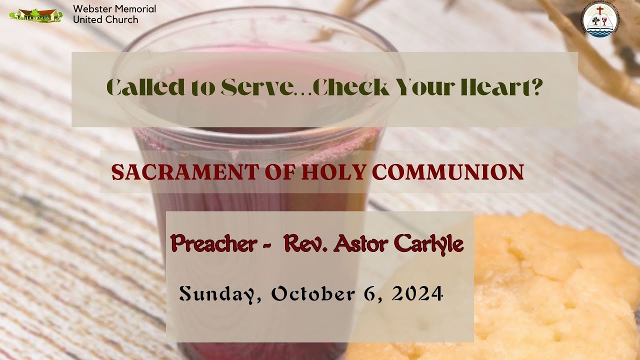Sermon: October 6, 2024|| Rev. Astor Carlyle || W.M.U.C. - YouTube