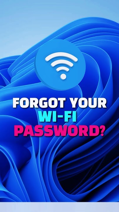 Forgot your Wi-Fi password? - YouTube