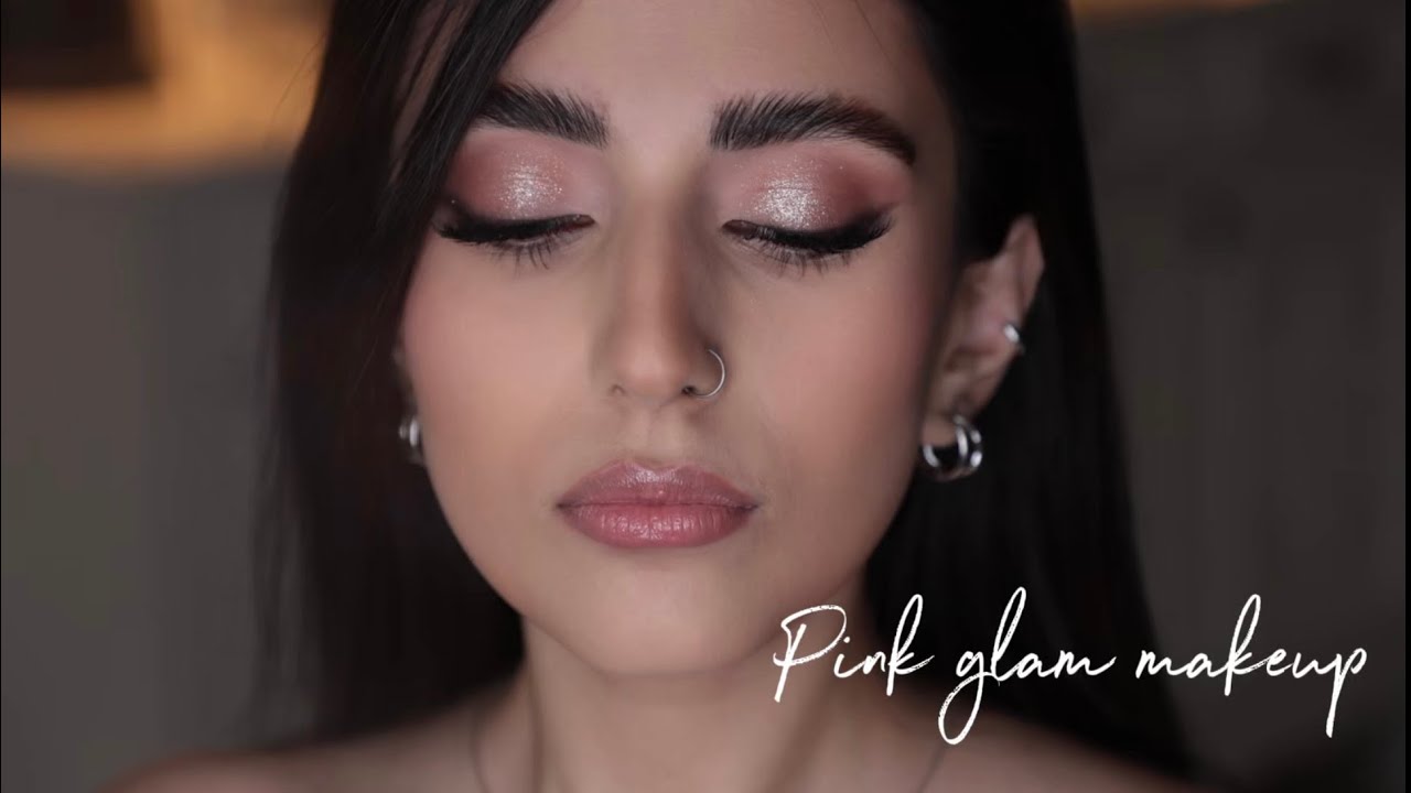 میکاپ صورتی شاین و جذاب! | Rosy Glam Makeup Tutorial - YouTube