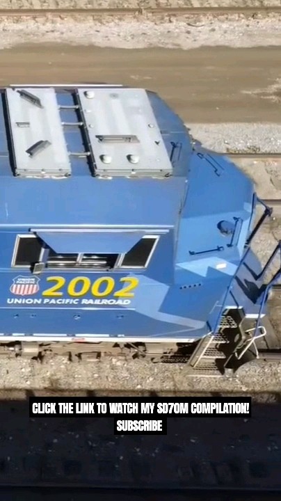 DRONE VIEW OF UP 2002 SITTING IDLE IN THE TOPEKA RAILYARD! #shorts # ...