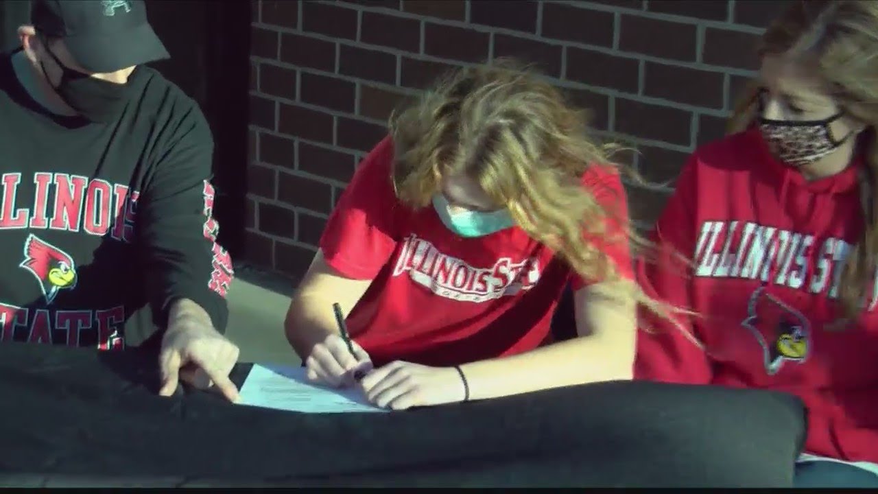 Emma Hicks signs with ISU softball - YouTube