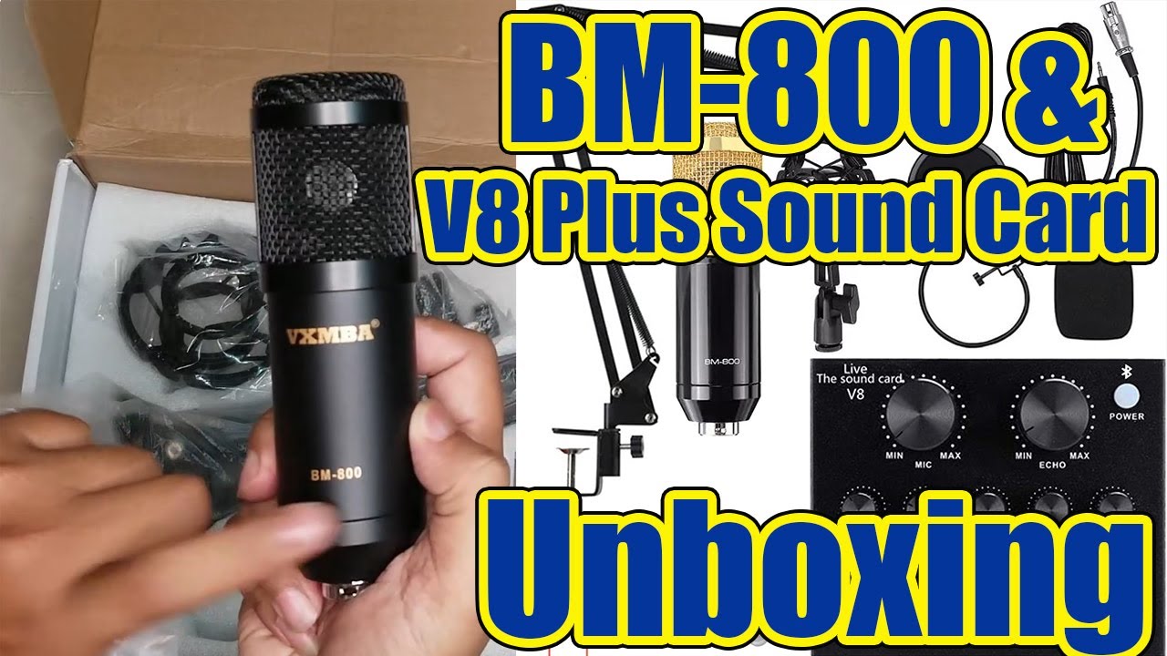 Video Review BM800 With V8 Plus Sound Card - YouTube