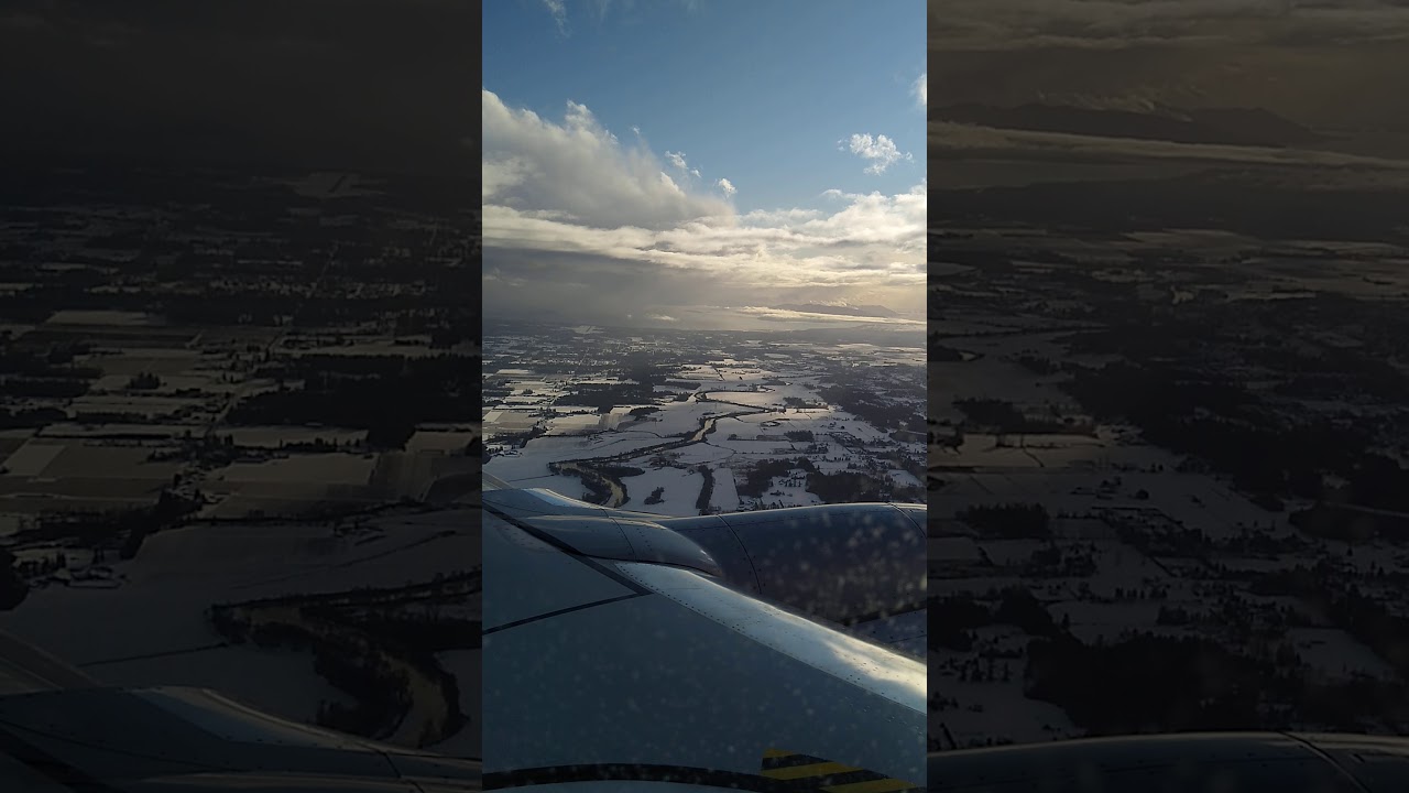 LANDING ON A SNOW COVERED RUNWAY IN ABBOTSFORD, BRITISH COLUMBIA ...
