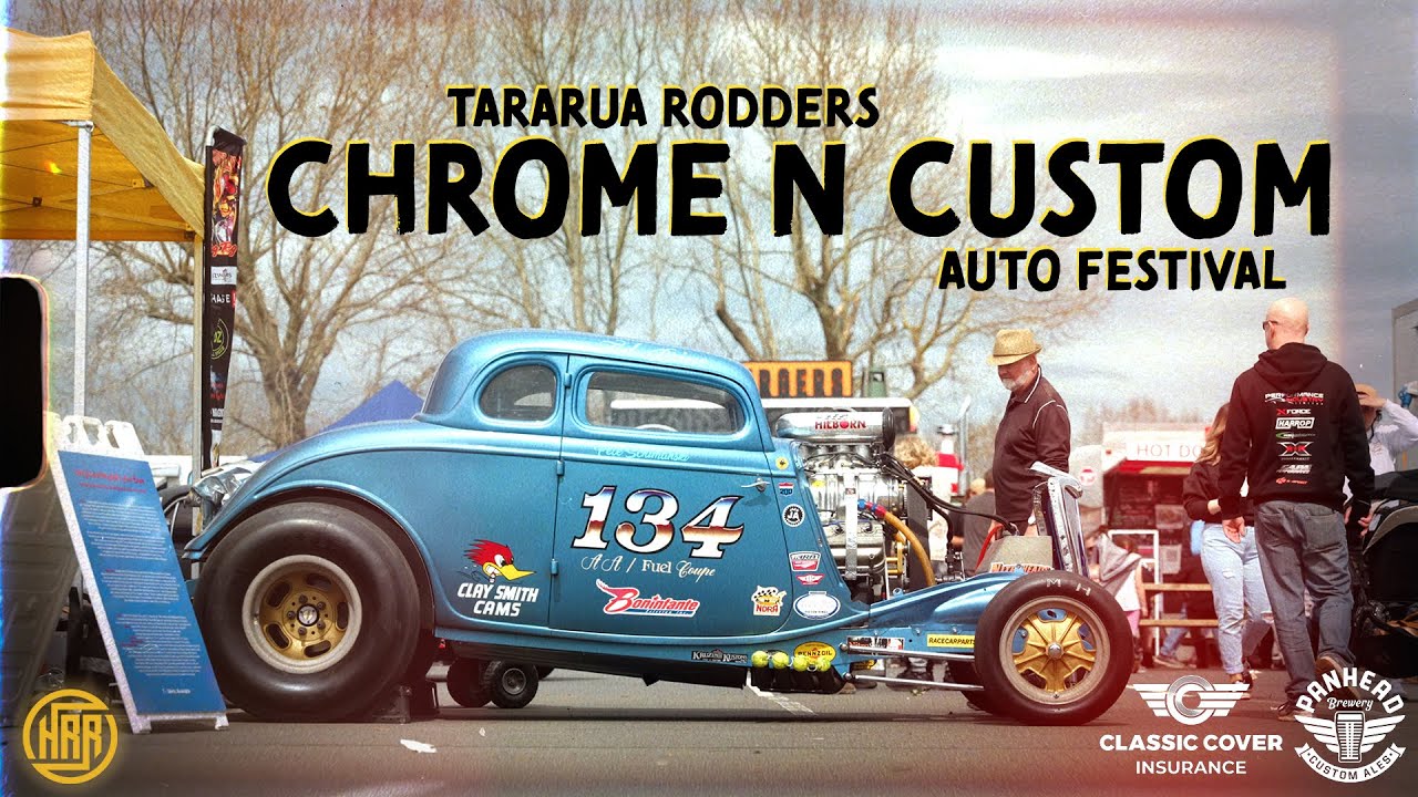 Tararua Rodders' Chrome n Custom quick clip! Hot Rod Revue - YouTube