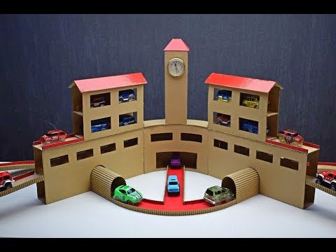 DIY Magic track with magic cars out of cardboard - YouTube