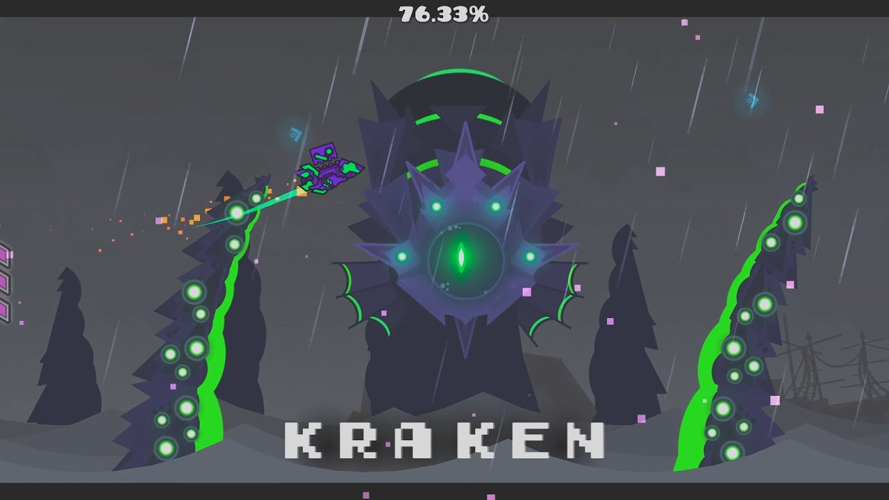 Kraken's Curse Geometry Dash (Medium Demon) - YouTube