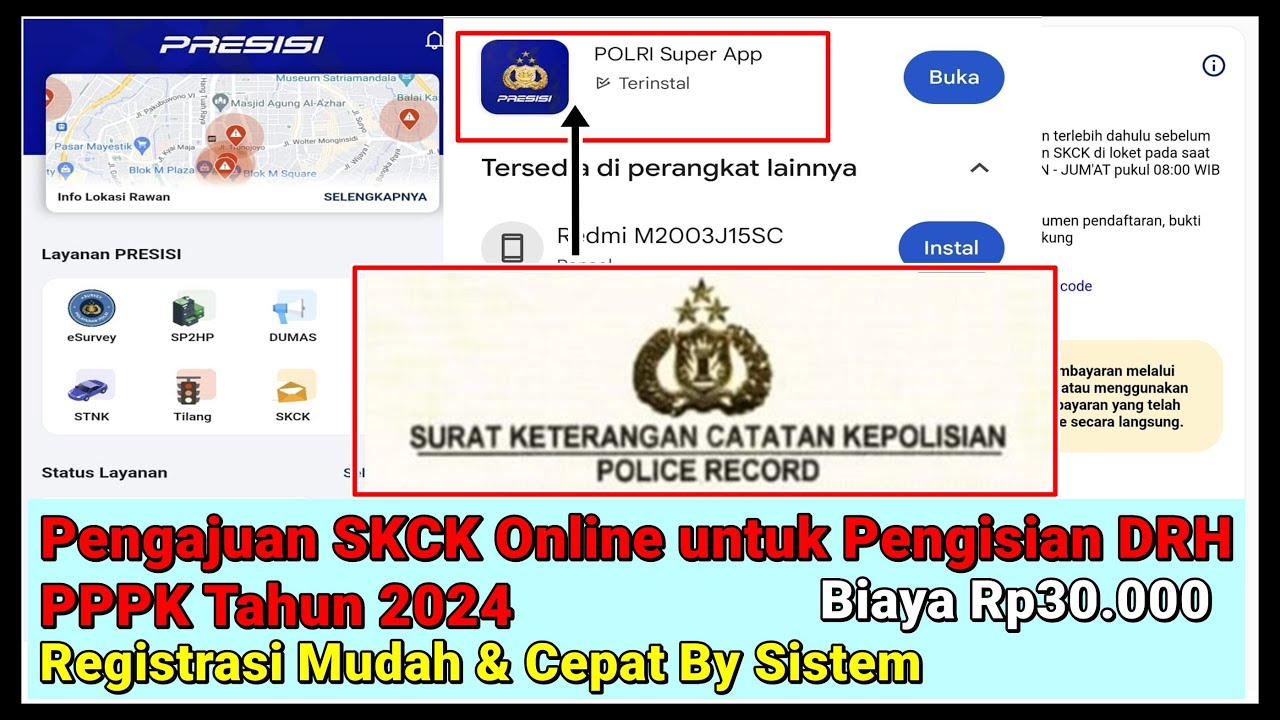 🔴Pengajuan SKCK Online untuk Keperluan Pengisian DRH PPPK Tahun 2024 ...