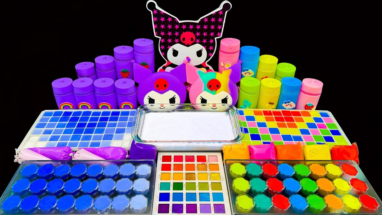 KOROMI Mixing ALL Slime 🌈 Mix Random Makeup Into Shiny Slime I Beat ...