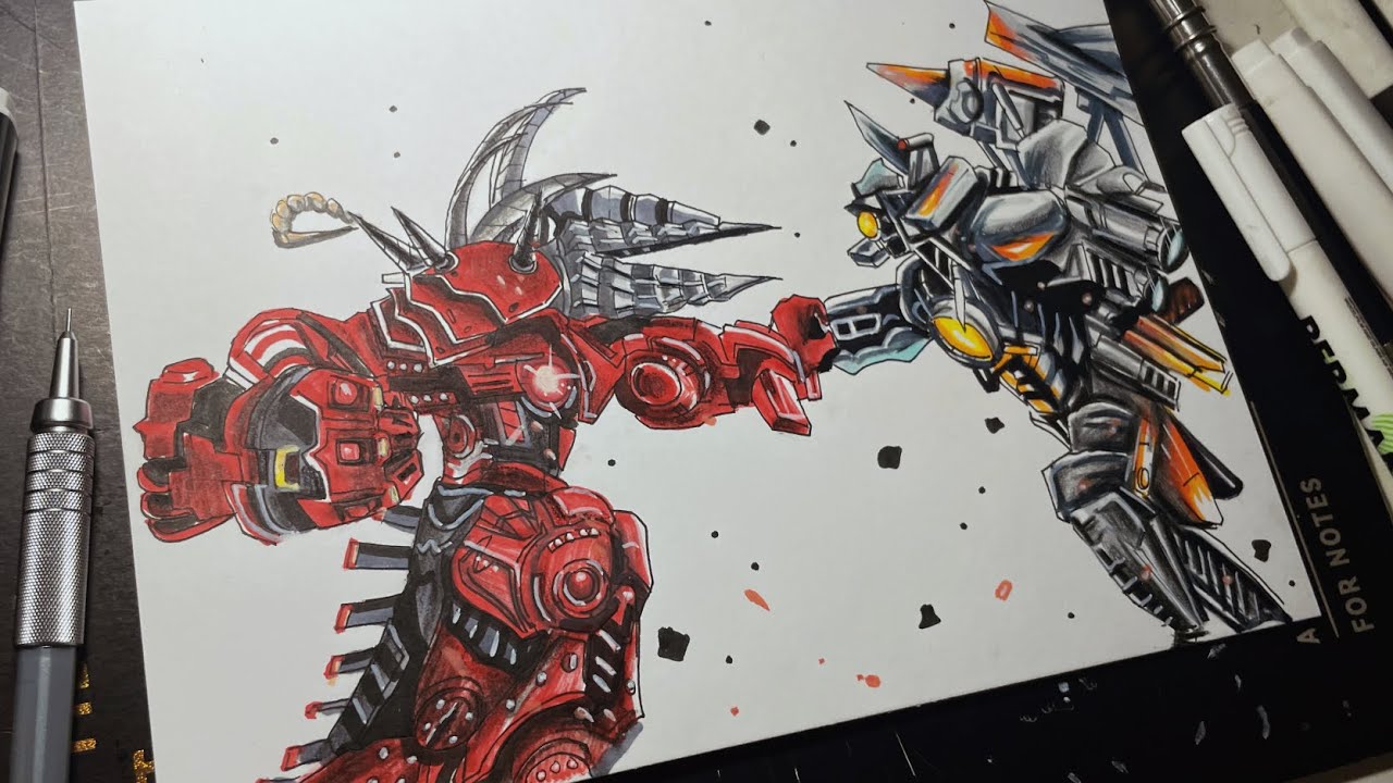 How to draw Titan Drill Man vs Upgraded Titan Cameraman in skibidi ...