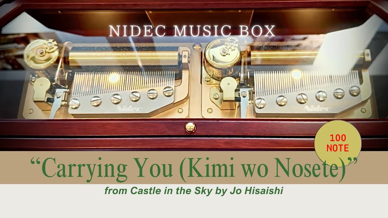 【Nidec 100-note (=50*2) Music Box】, “Kimi wo Nosete(Carrying You)” Jo ...