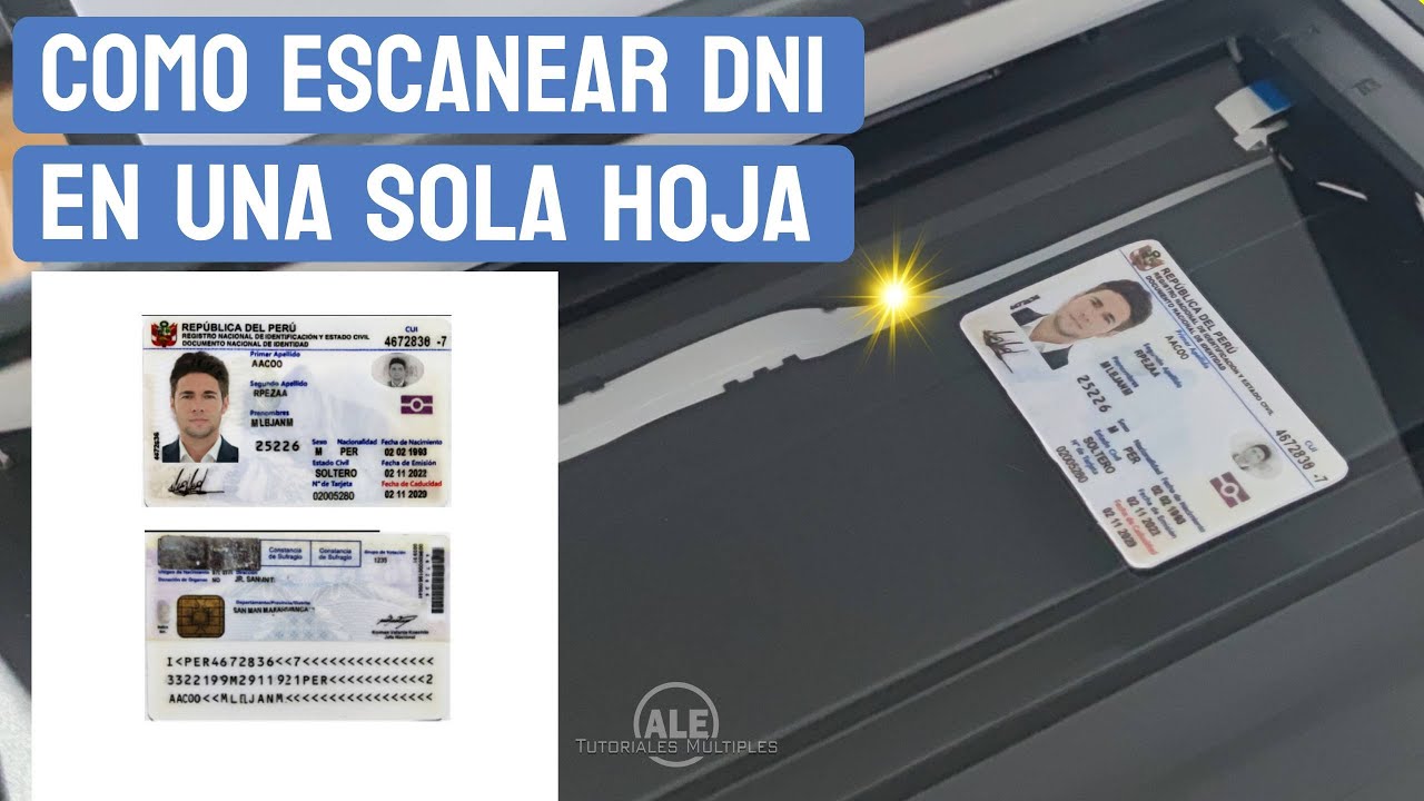 Como ESCANEAR un DNI en una sola hoja 📄 - YouTube