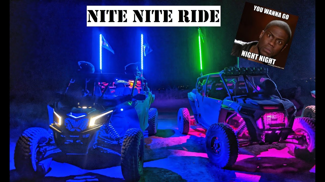 NITE NITE RIDE!!! POLARIS RZR CAN AM X3 Guys Nite Out Ep - 110 - YouTube