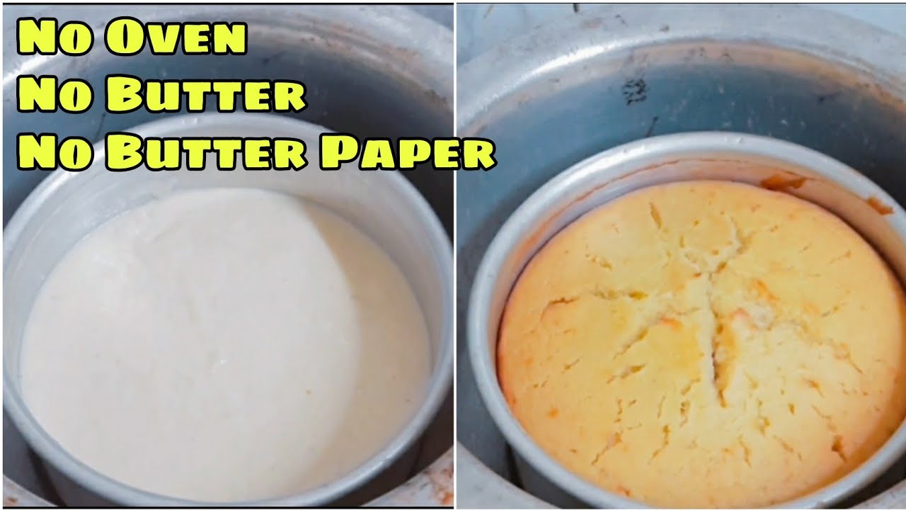 Basic Eggless Vanilla Cake | How To Make Eggless Cake Without Oven | No ...