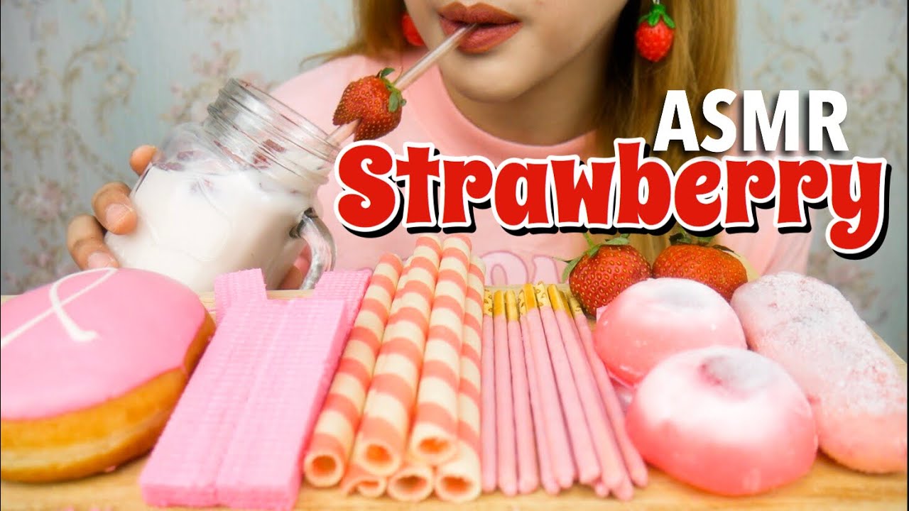#107 Request ASMR STRAWBERRY PARTY | ASMR Indonesia - YouTube