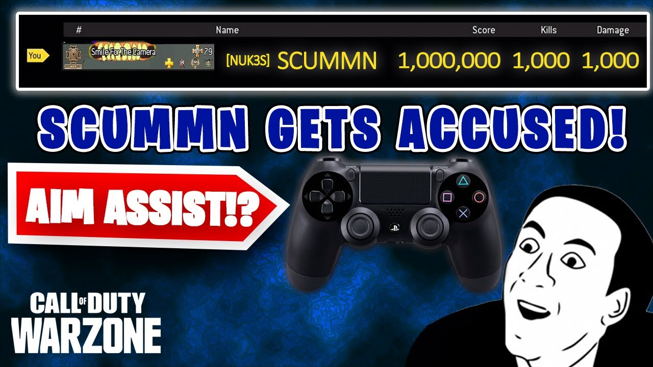 ScummN accused of cheating! ( AIM ASSIST ON A... Controller?) - YouTube
