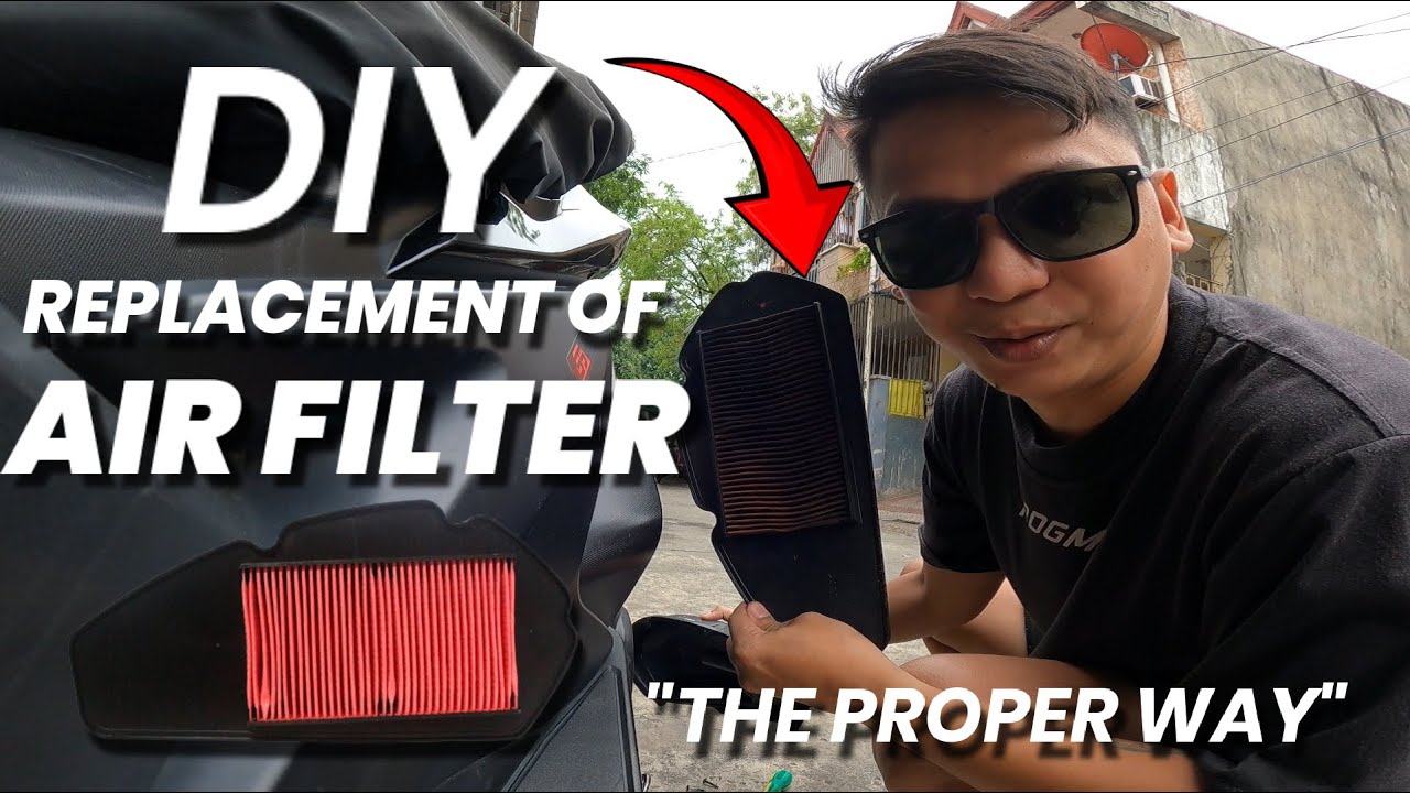 YAMAHA AEROX 155 | DO IT YOURSELF REPLACENENT OF AIR FILTER | The ...